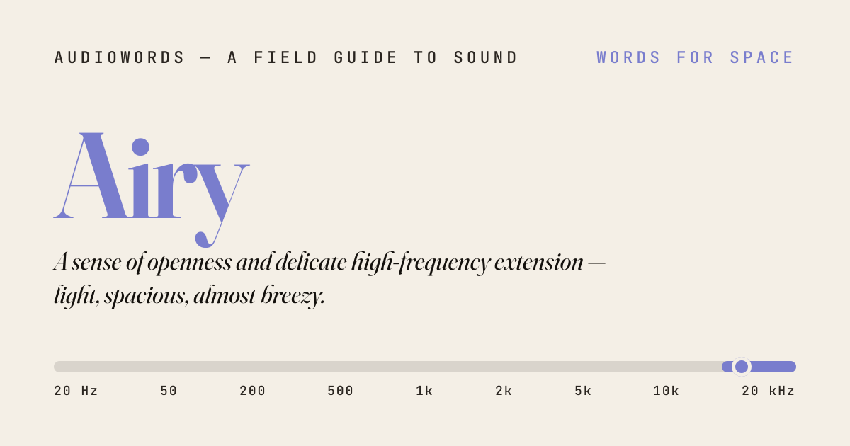 Airy — Audiowords